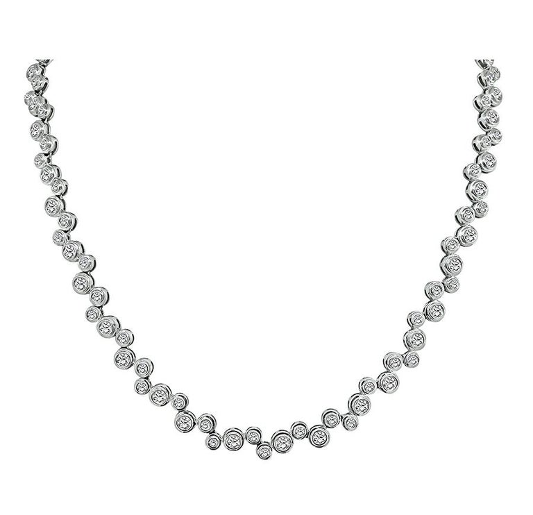 Tiffany and Co 10.00ct Diamond Bubbles Necklace For Sale at 1stDibs