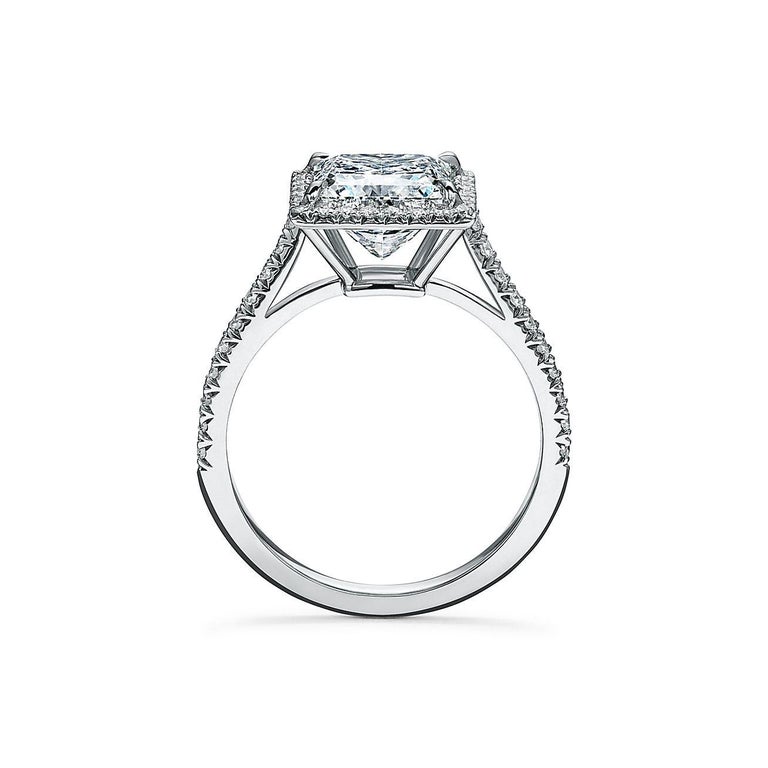 Tiffany and Co. Princess Cut Engagement Ring For Sale at 1stDibs