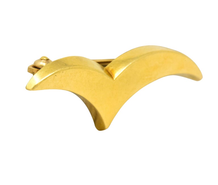 Tiffany and Co. 18 Karat Gold Seagull Brooch at 1stDibs