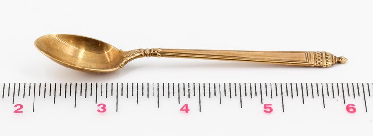 Tiffany and Co. 18 Karat Gold Set of 6 Tea Spoons at 1stDibs | 18k gold ...