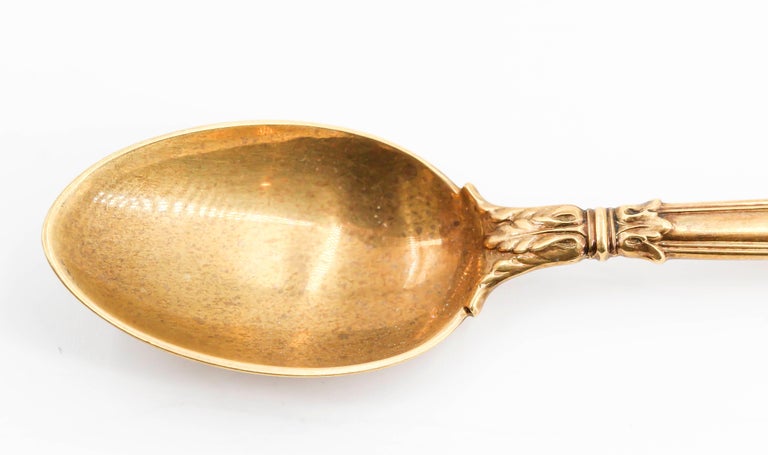 Tiffany and Co. 18 Karat Gold Set of 6 Tea Spoons at 1stDibs | 18k gold ...