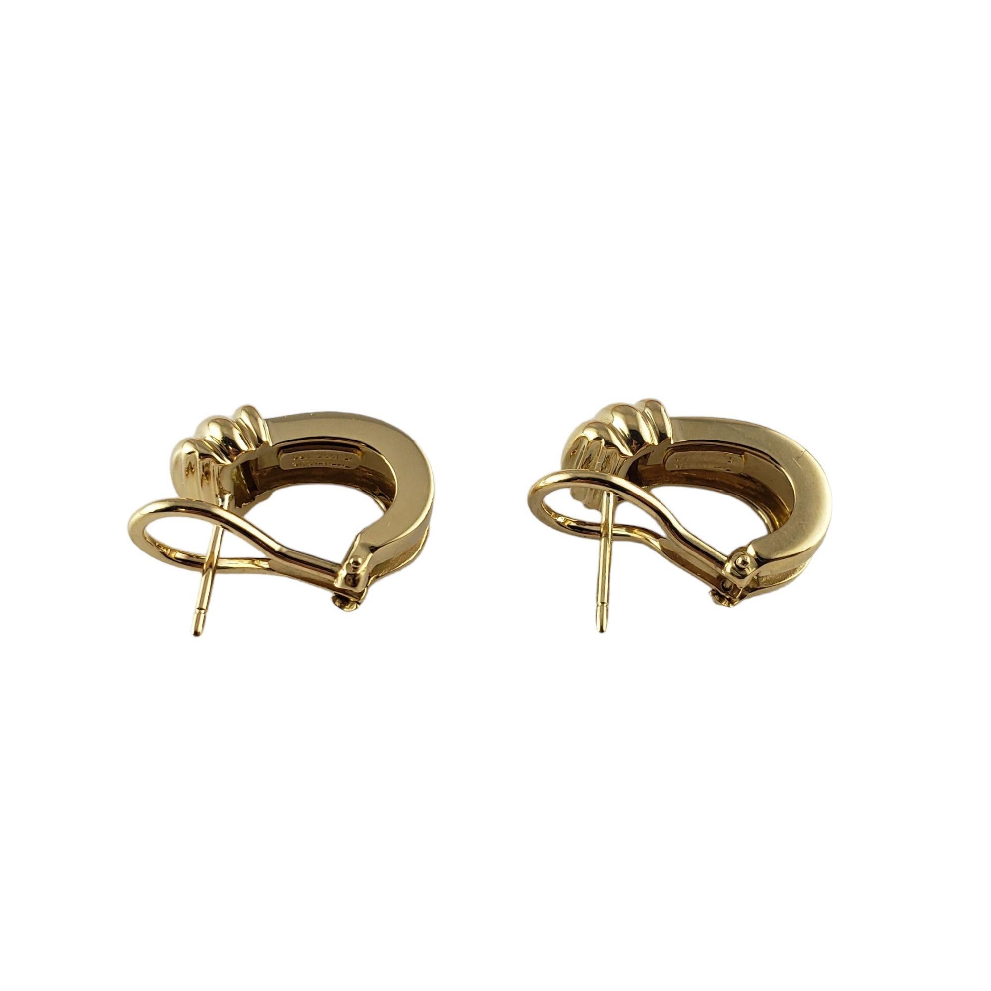Tiffany and Co 18 Karat Yellow Gold Atlas Earrings For Sale at 1stDibs