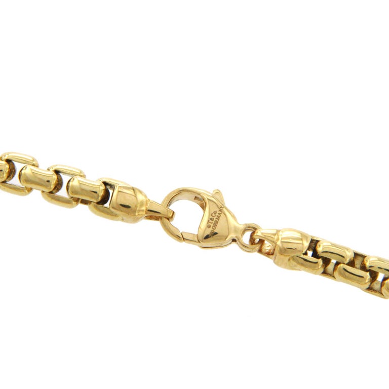 Tiffany and Co. 18 Karat Yellow Gold Box Link Bracelet For Sale at 1stDibs