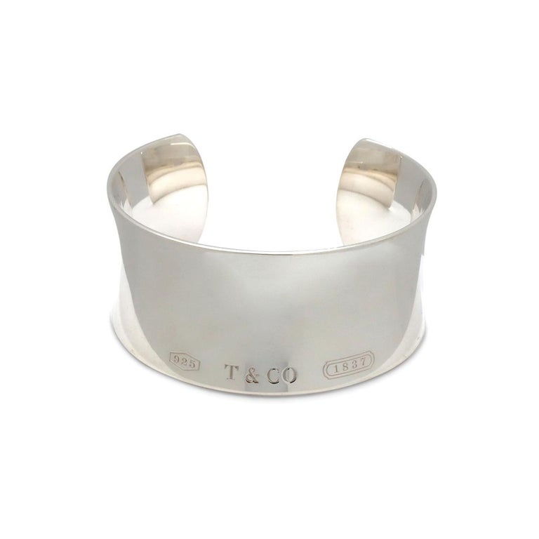 Tiffany and Co. '1837' Silver Cuff For Sale at 1stDibs