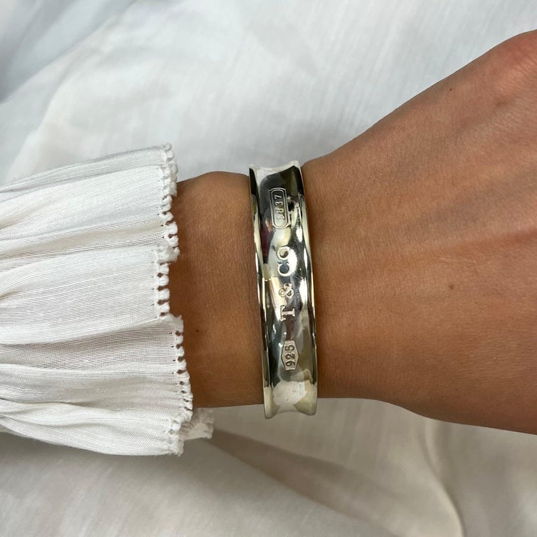 Tiffany and Co. 1837 Vintage 1997 Cuff Bracelet 925 Sterling Silver at 1stDibs | 1997 tiffany ...
