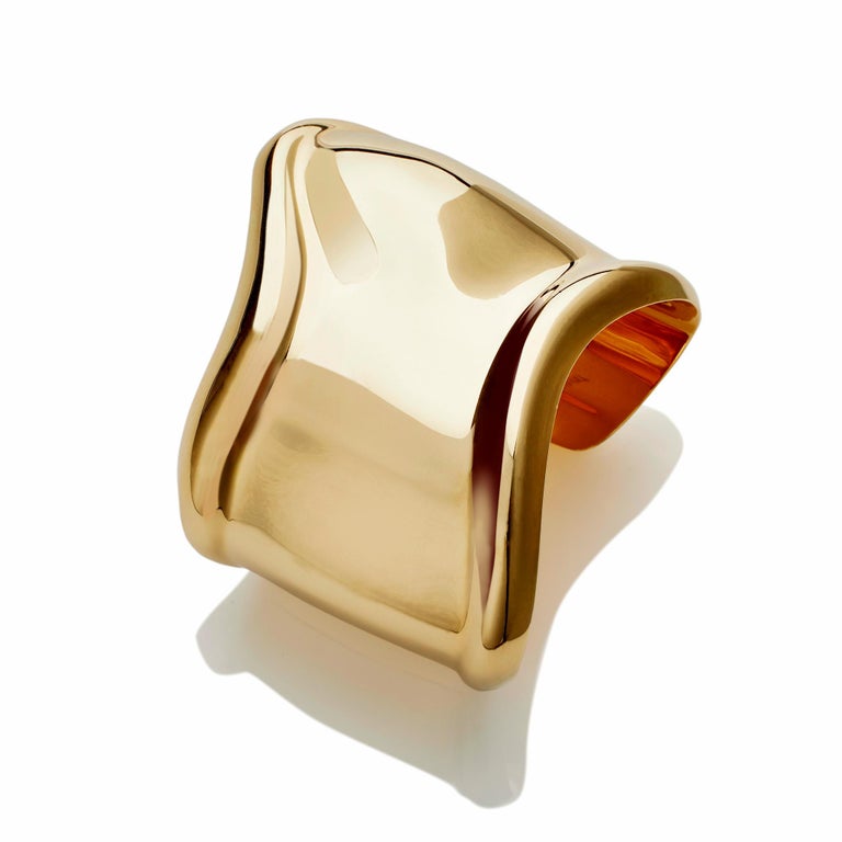 Tiffany and Co. 18k Gold Medium "Bone" Cuff Bracelet by Elsa Peretti For Sale at 1stDibs