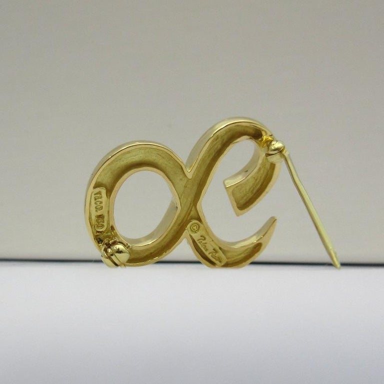 Tiffany and Co. 18k Gold Paloma Picasso Zodiac Taurus Pin Brooch For ...
