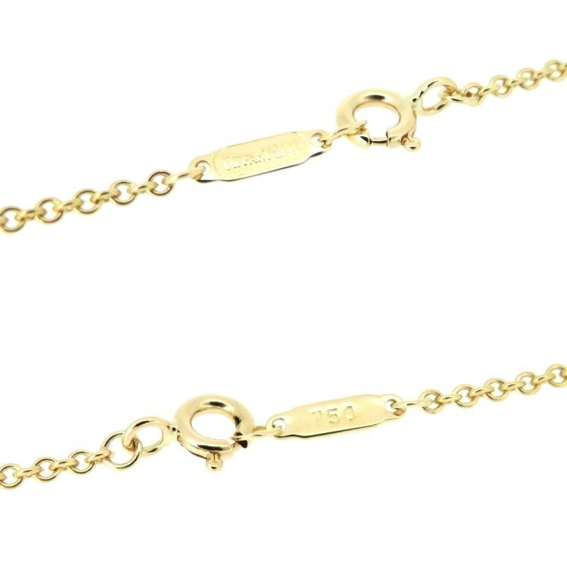 Tiffany and Co. 18k Gold Platinum Etoile Five Diamonds Heart Pendant ...