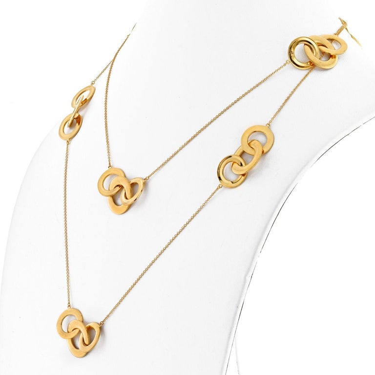 Tiffany and Co. 18K Yellow Gold 28 inches Chain Necklace For Sale at ...