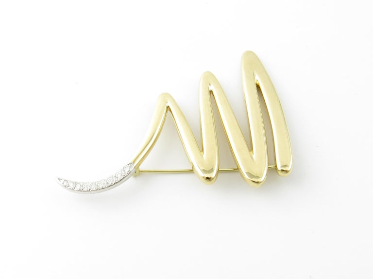 Tiffany and Co. 18 Karat Yellow Gold Paloma Picasso Diamond Scribble ...