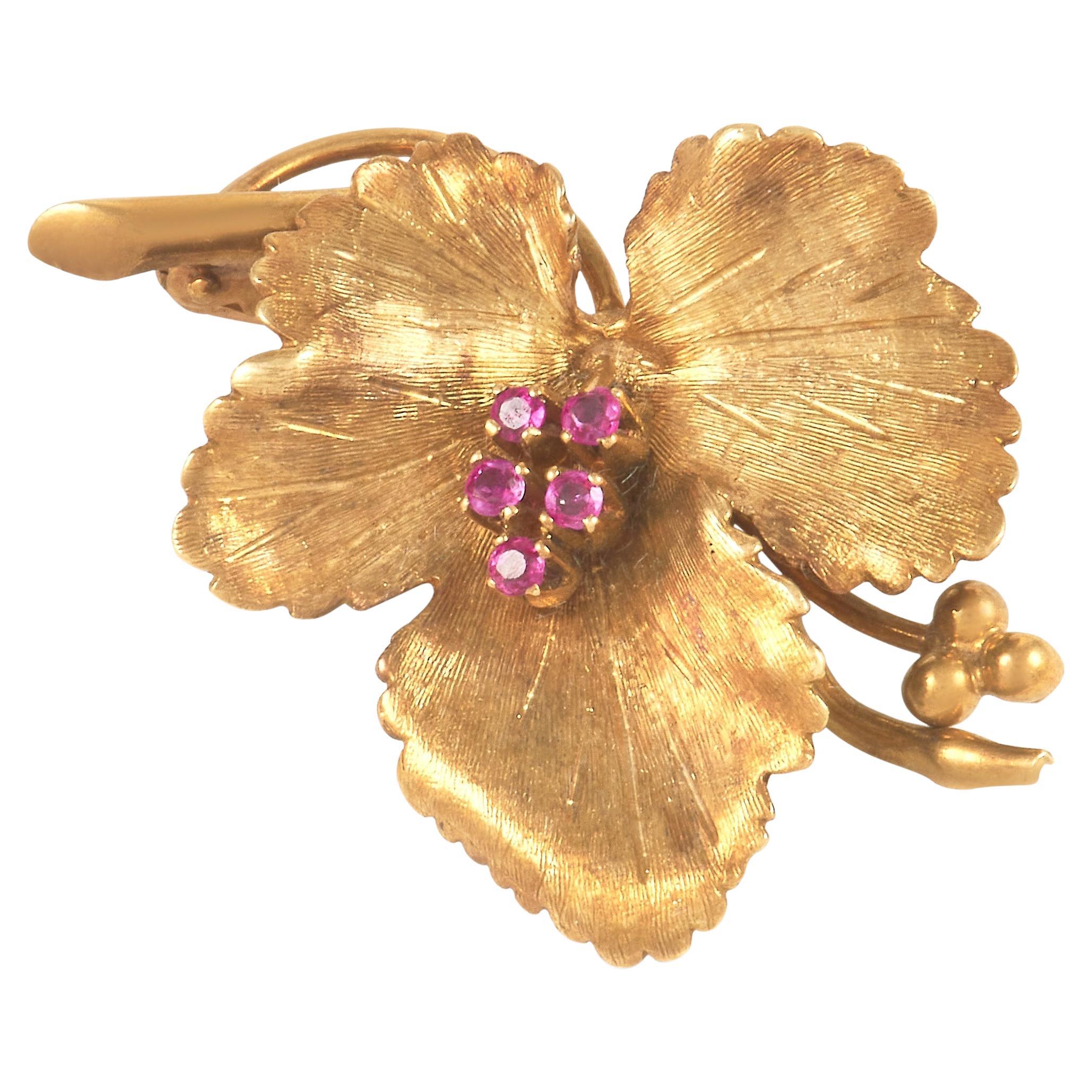 TIFFANY and CO Maple Leaf Brooch at 1stDibs