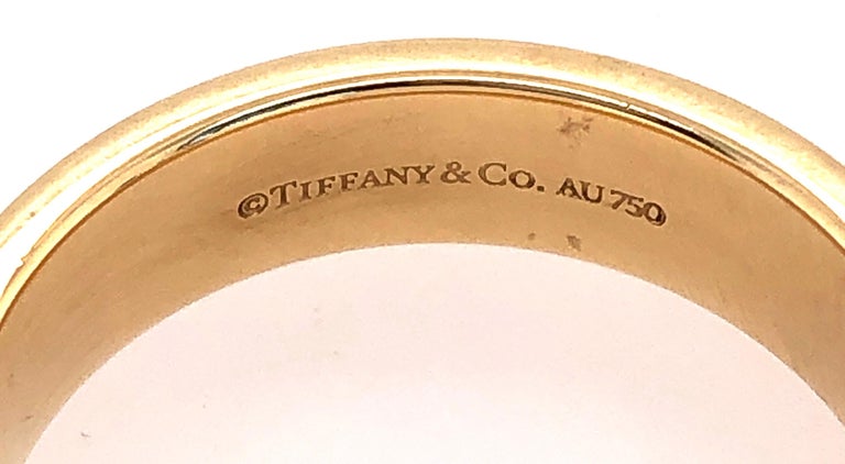 Tiffany and Co. 18 Karat Yellow Gold Wedding Ring / Band For Sale at ...