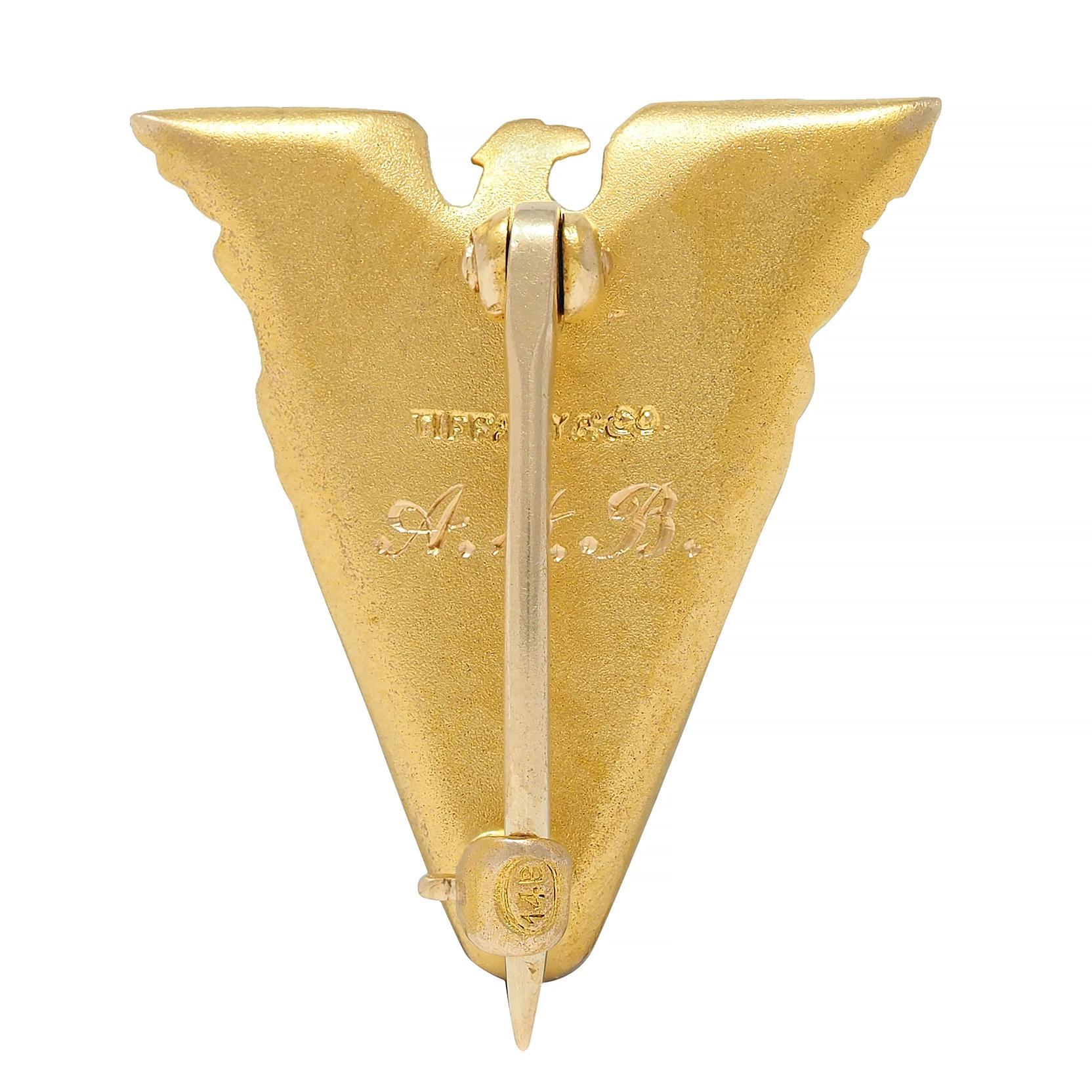 Tiffany and Co. 1921 14K Yellow Gold Virginia Military Institute ...