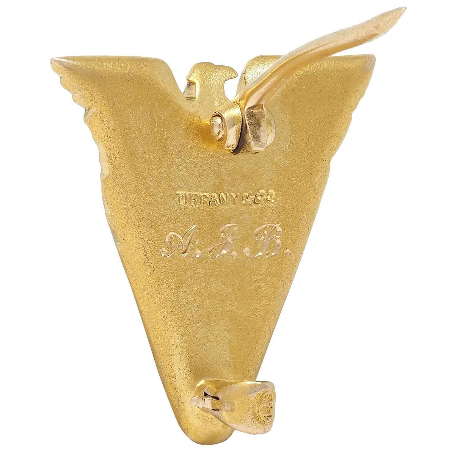 Tiffany and Co. 1921 14K Yellow Gold Virginia Military Institute ...
