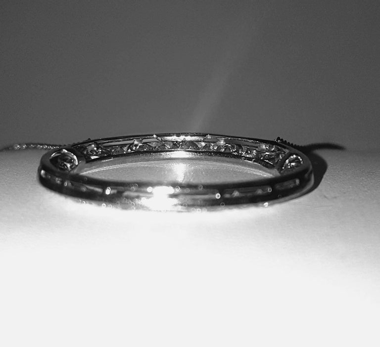 Tiffany and Co. 1950s Platinum Diamond Eternity Circle Necklace For ...