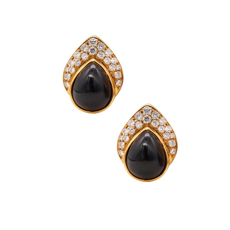 Tiffany Co 1960 New York Clips Earrings 18Kt Gold 39.12 Cts VVS ...