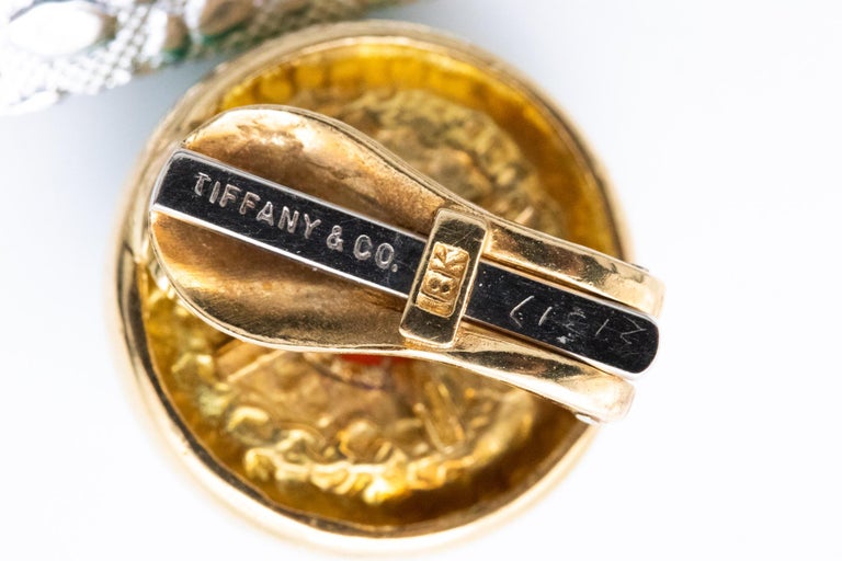 Tiffany Co 1970 by Donald Claflin 18kt Earrings with Chrysoprase and ...