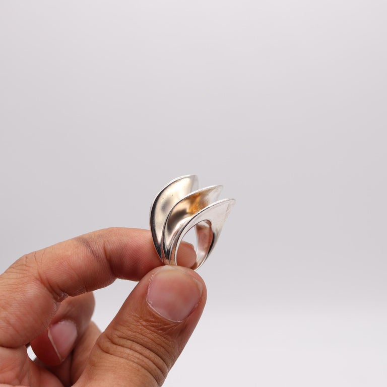 Tiffany and Co. 1977 Angela Cummings Aerodynamic Ring in .925 Sterling ...