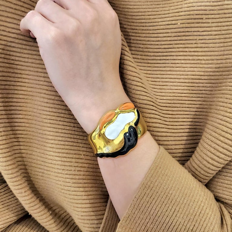 Tiffany and Co 1977 Elsa Peretti Escorpio Cuff Bracelet In 18Kt Gold ...