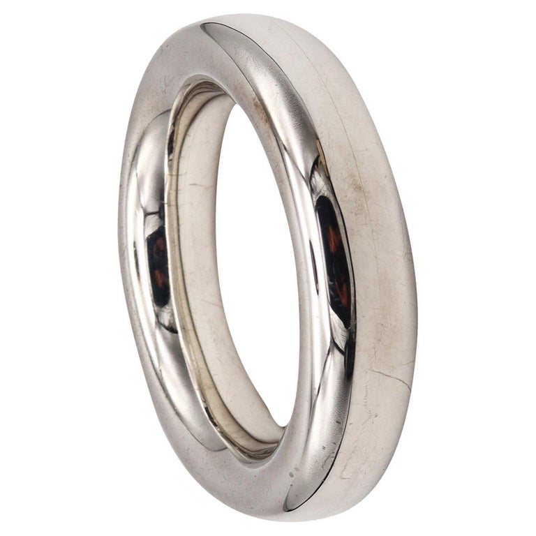 Tiffany and Co. 1981 by Elsa Peretti Bold Doughnut Bangle in Solid 925 Sterling For Sale at 1stDibs