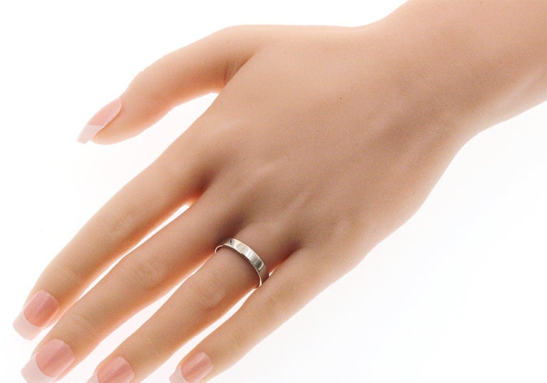 Tiffany and Co. 1999 Platinum 950 Band Ring For Sale at 1stDibs | 1999 ...