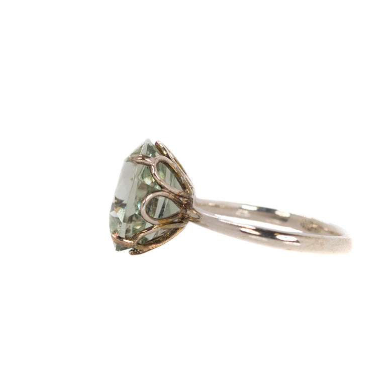 Tiffany and Co. 3 Carat Prasiolite and Sterling Silver Ring at 1stDibs ...