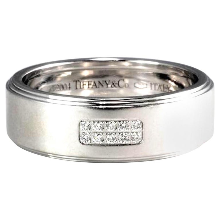 Tiffany and Co. Diamond Pave, Wedding Band For Sale at 1stDibs