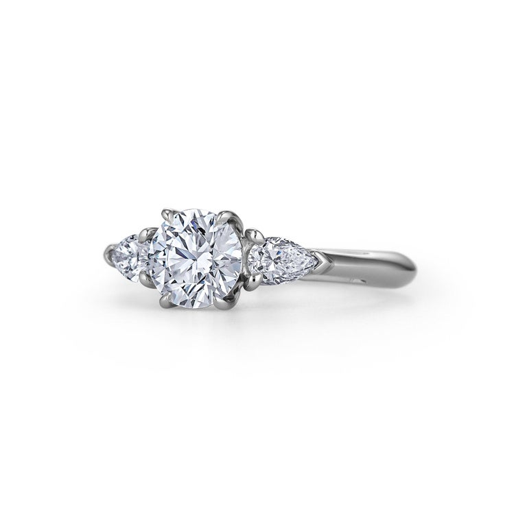 Tiffany and Co. .93 Carat Round Brilliant Cut Diamond Engagement Ring ...