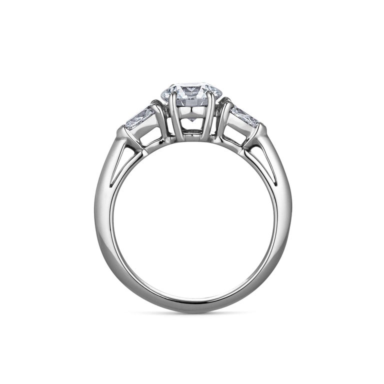 Tiffany and Co. .93 Carat Round Brilliant Cut Diamond Engagement Ring ...
