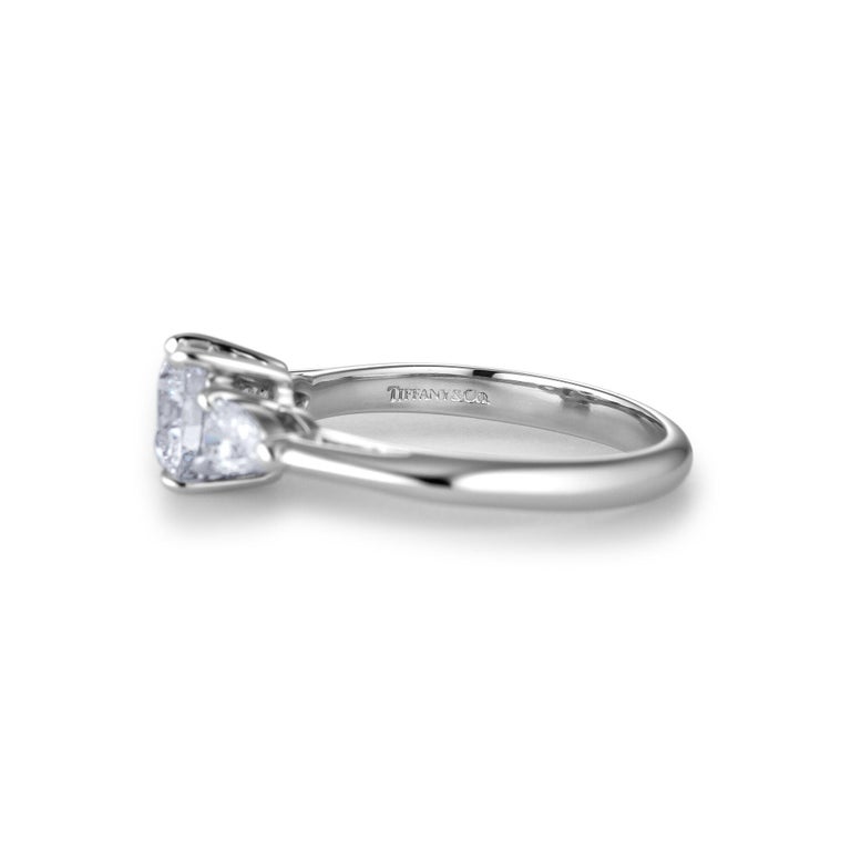Tiffany and Co. .93 Carat Round Brilliant Cut Diamond Engagement Ring ...