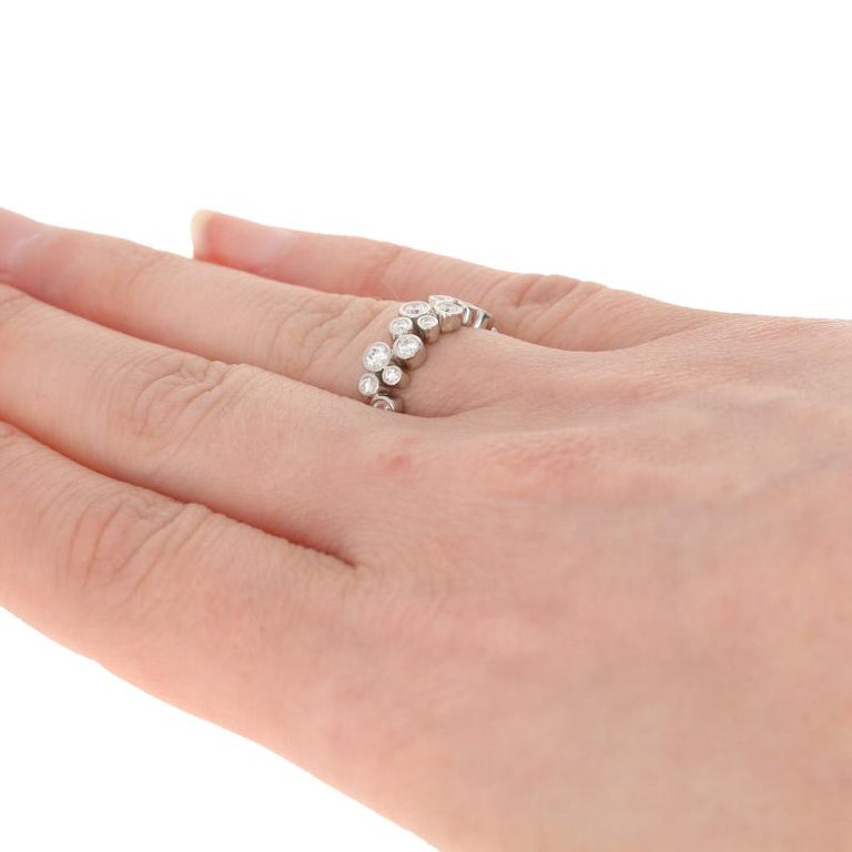 Tiffany and Co. .96ctw Round Brilliant Diamond Bubbles Eternity Band ...