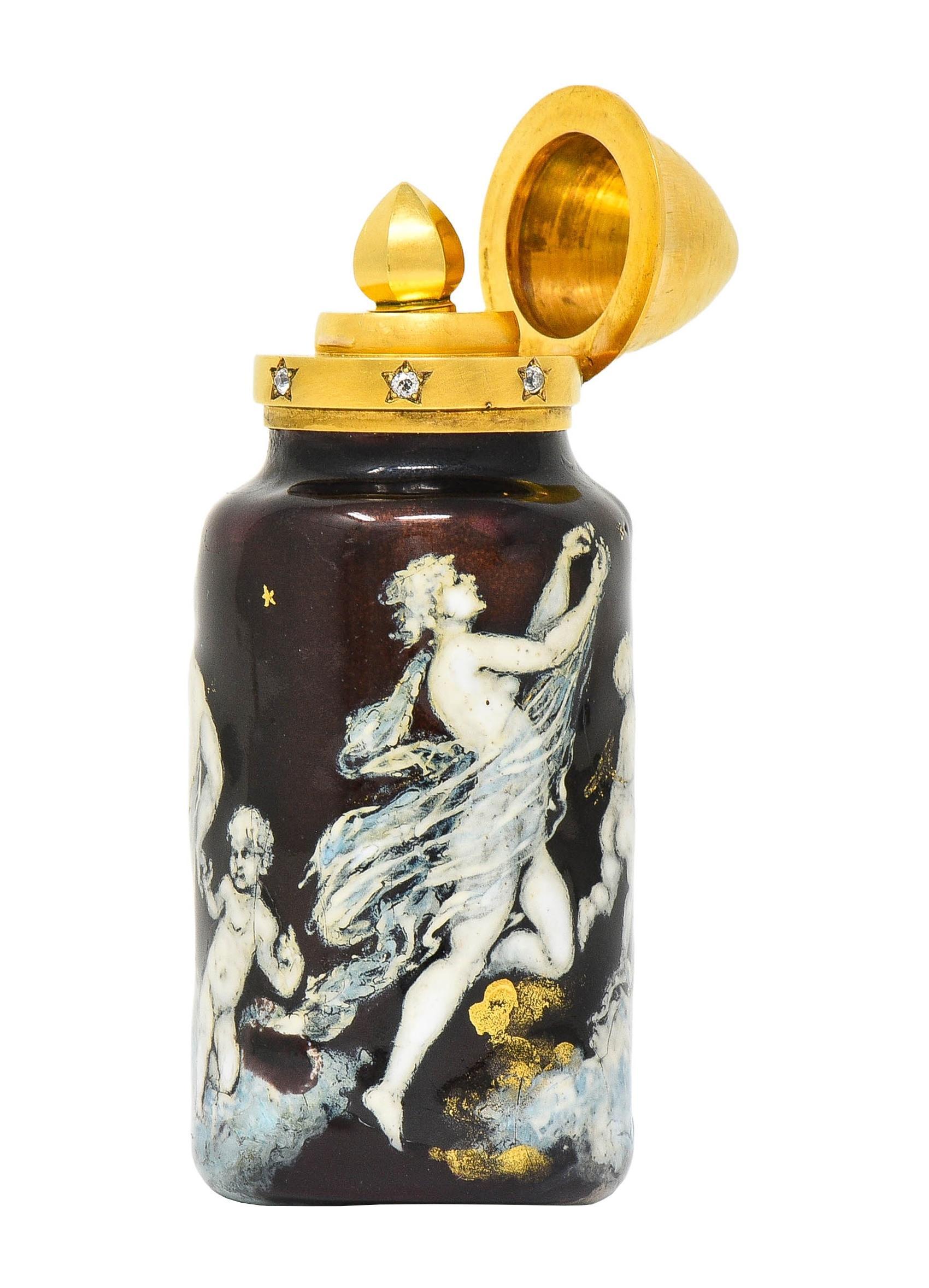 Tiffany and Co. Alfred B Meyer Victorian Enamel Diamond 18K Antique ...