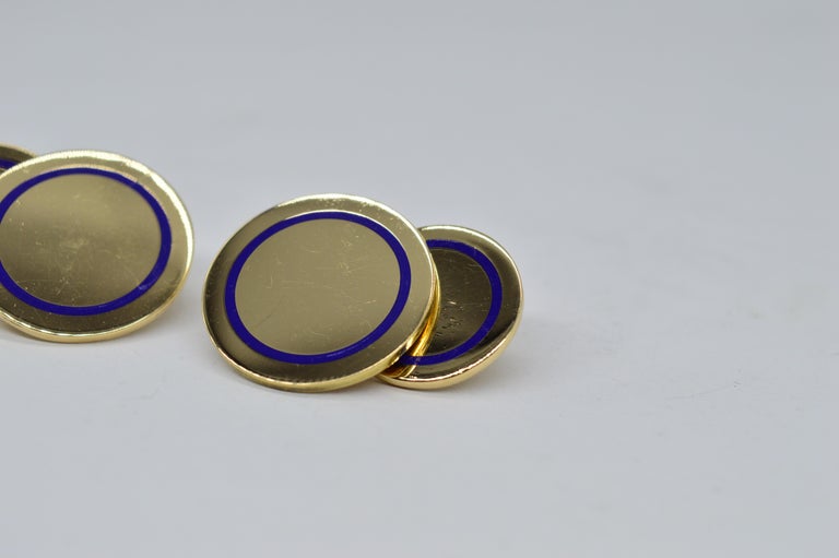 Tiffany and Co Antique 14K Gold Art Deco Blue Enamel 1920's Classic ...