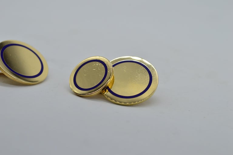 Tiffany and Co Antique 14K Gold Art Deco Blue Enamel 1920's Classic ...