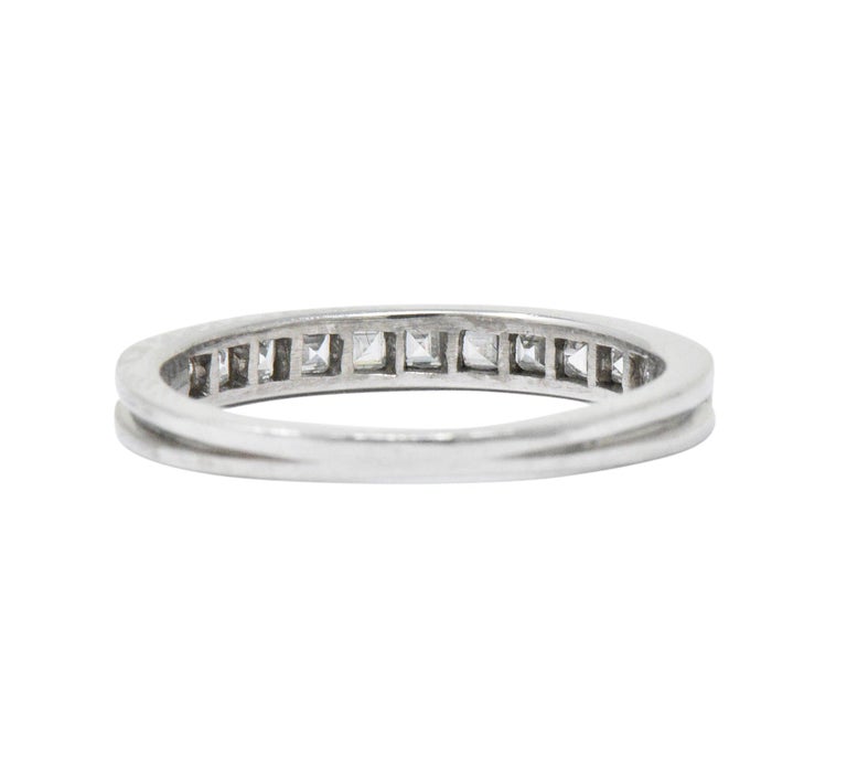 Tiffany and Co. Art Deco 0.55 Carat Diamond Platinum Stackable Band ...