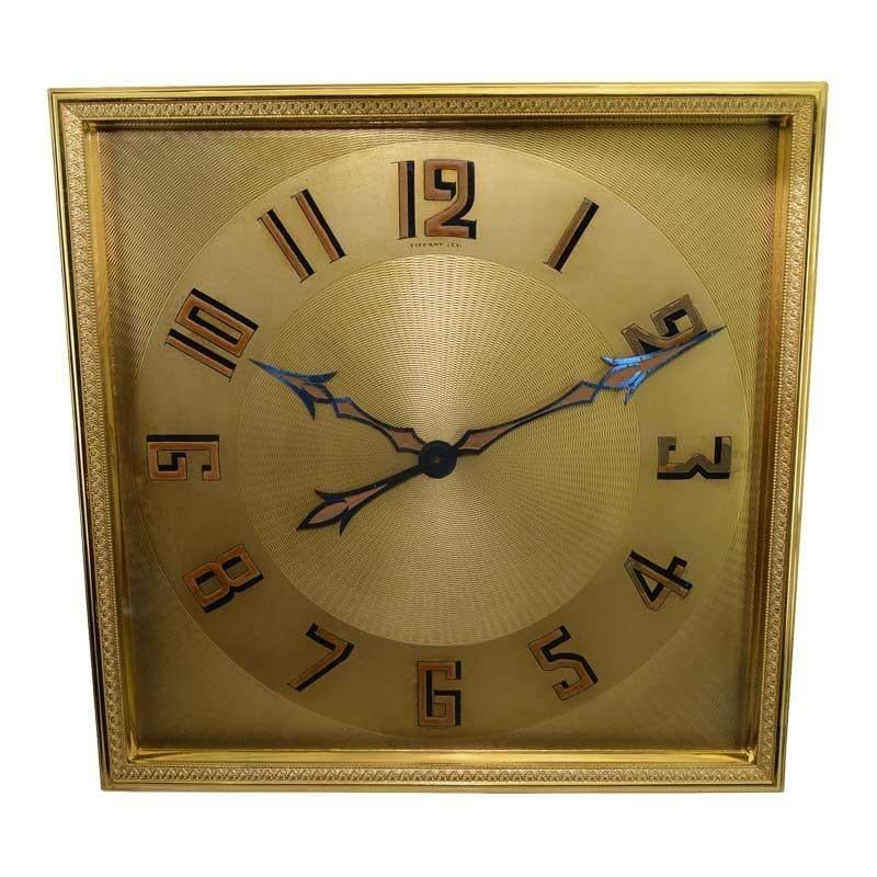 Tiffany and Co. Art Deco Desk Clock by Charles Hour, circa 1920s For ...
