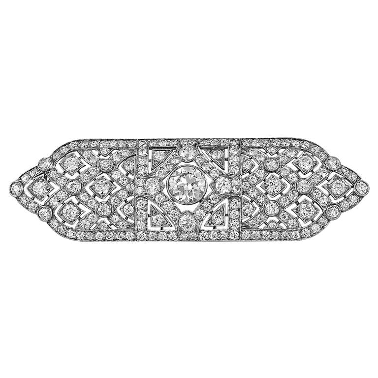 Tiffany and Co. Art Deco Diamond Platinum Question Mark Stick Pin For ...