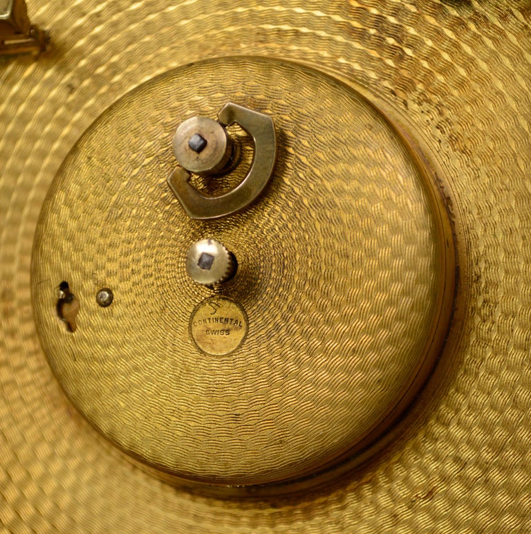 Tiffany and Co. Art Deco Square Swiss Desk Clock, Bronze and Sterling ...