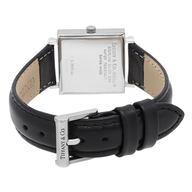 Tiffany and Co. Atlas Sterling Silver Silver Dial Quartz Ladies Watch ...