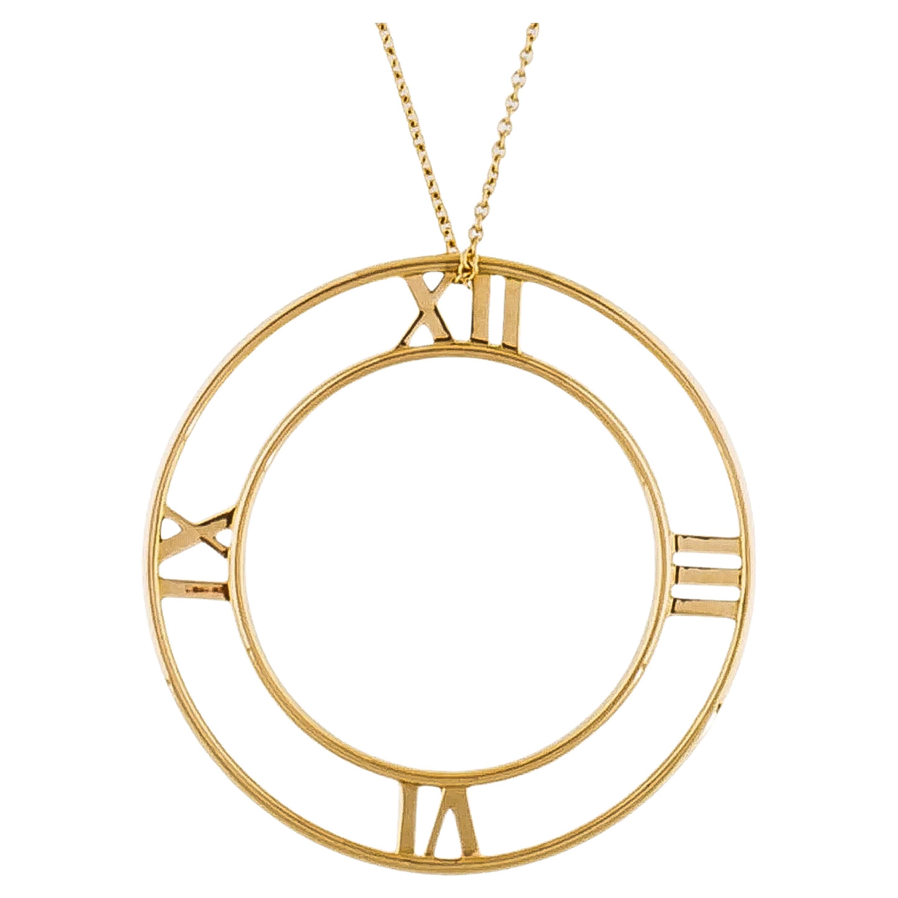 Tiffany and Co. 18k Yellow Gold Atlas Large Model Necklace For Sale at ...