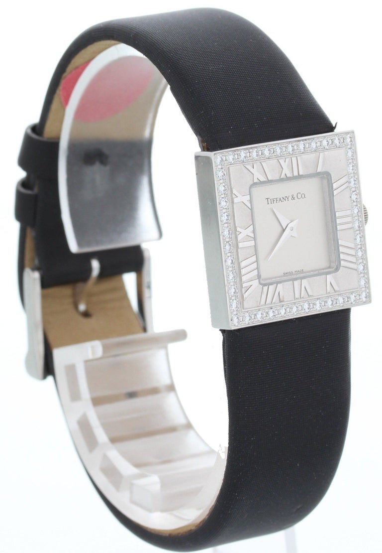 Tiffany and Co Atlas L3760 18 Karat White Gold For Sale at 1stDibs