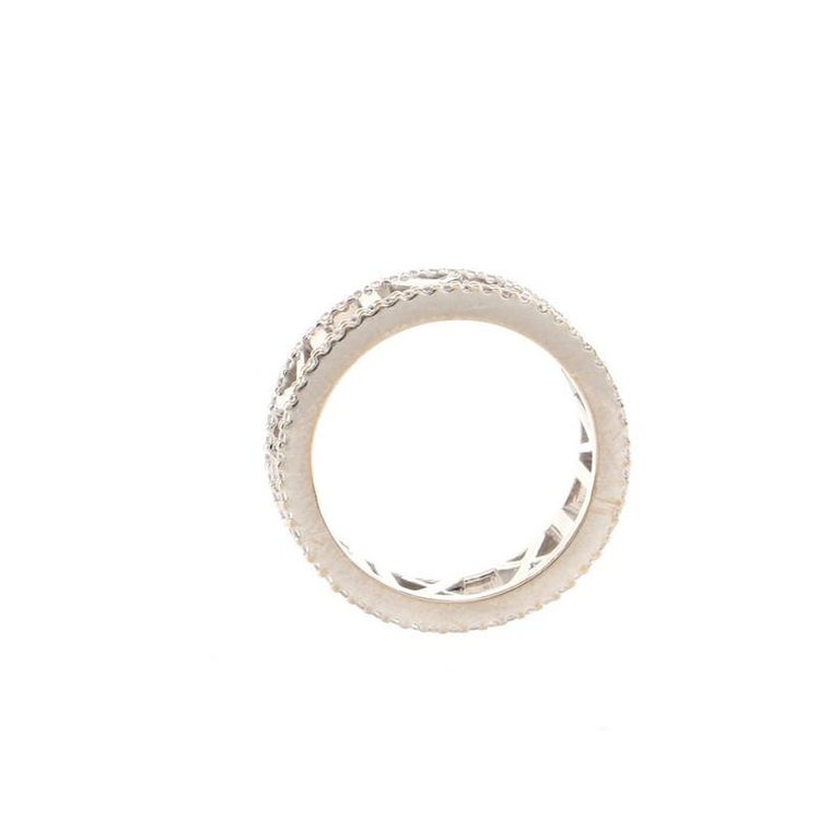 Tiffany and Co. Atlas Open Ring 18K White Gold and Diamonds at 1stDibs