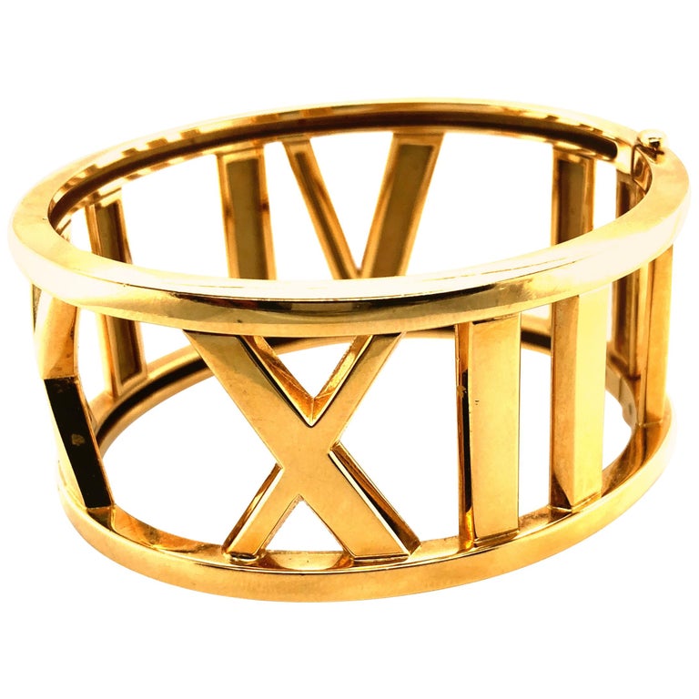 Tiffany and Co. Atlas Wide Open Bangle 18 Karat at 1stDibs