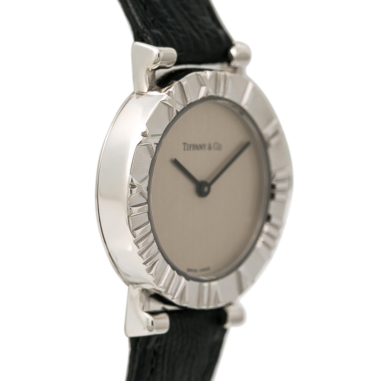 Tiffany and Co. Atlas L0640, Silver Dial Certified Authentic at 1stDibs ...