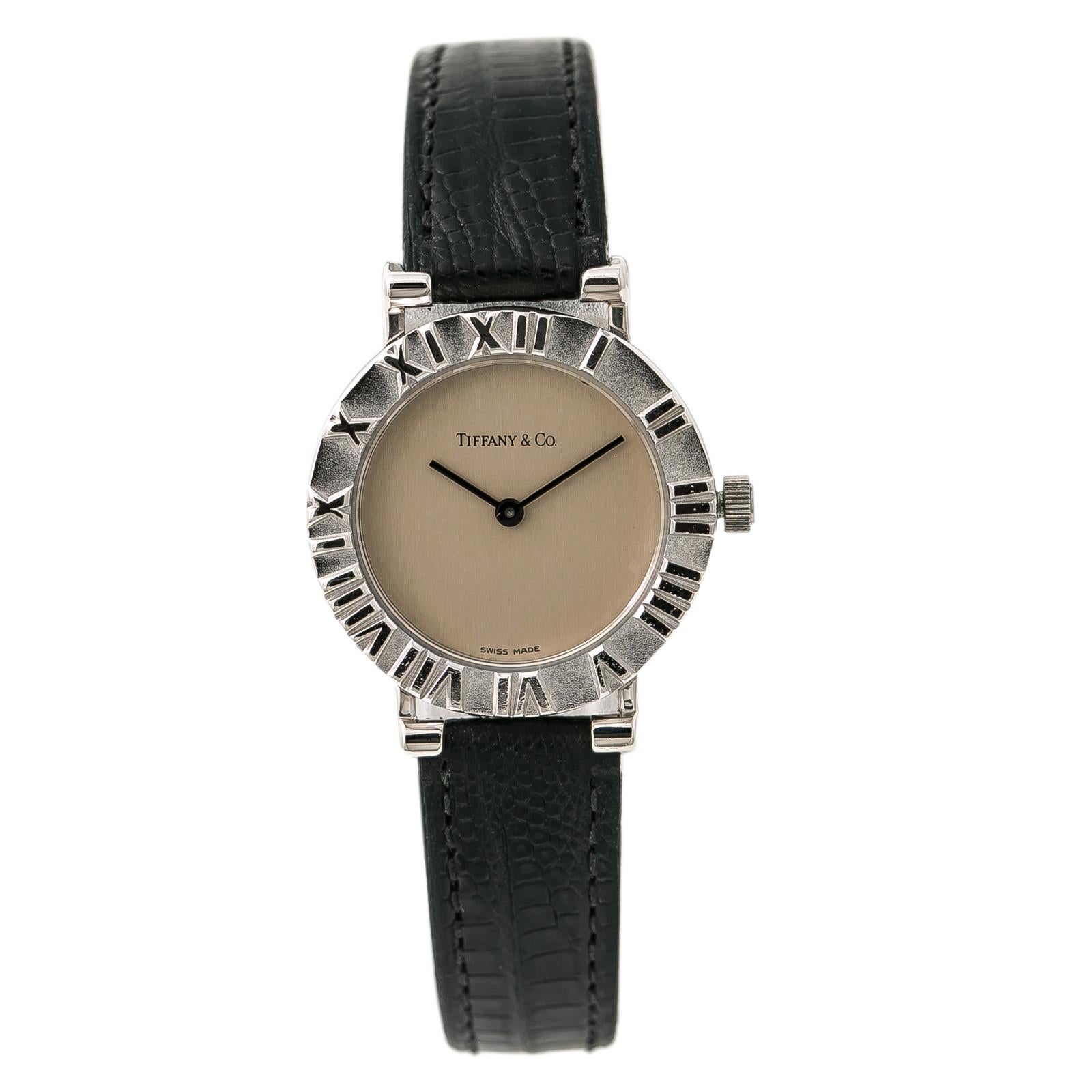 Tiffany and Co. Atlas L0640, Silver Dial Certified Authentic at 1stDibs ...