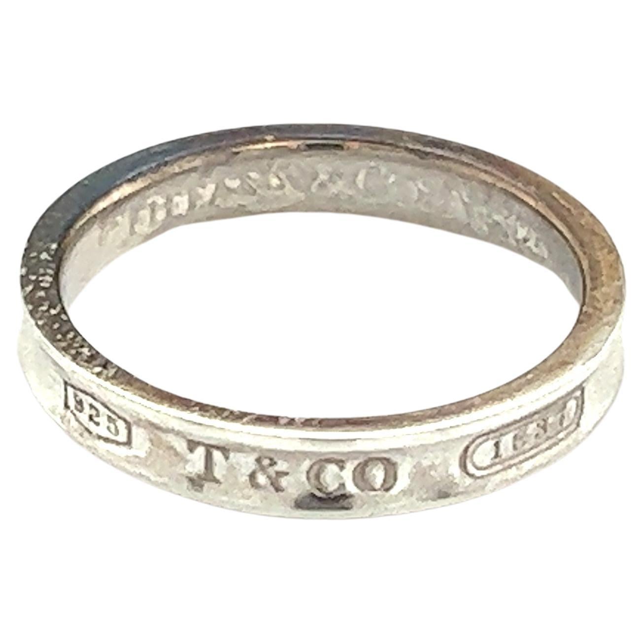 Tiffany and Co. 1837 Rubedo Metal Wide 2012 Ring Band For Sale at ...