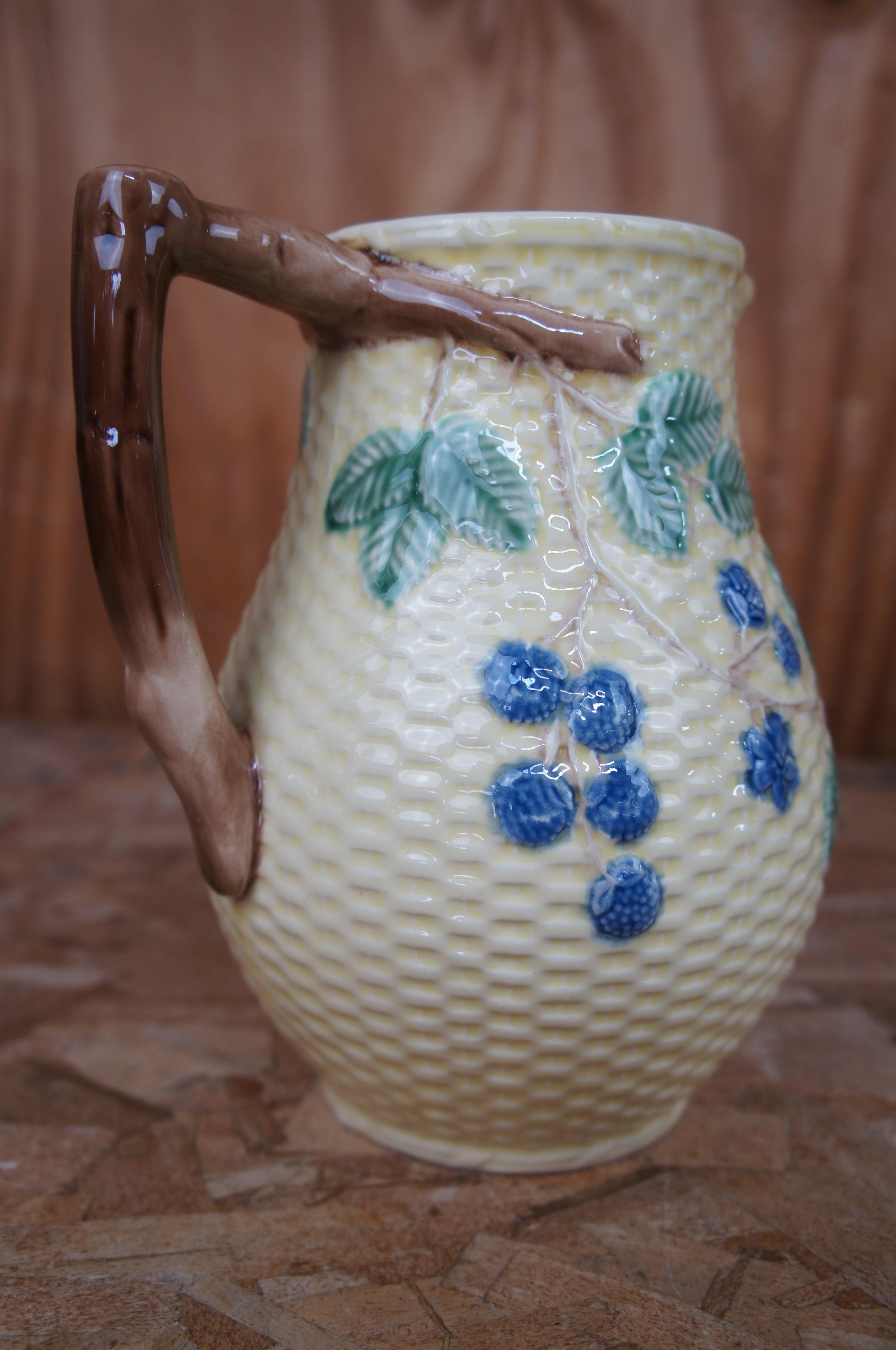Tiffany and Co Blackberries Basketweave Tea Coffee Pitcher Cream Sugar ...