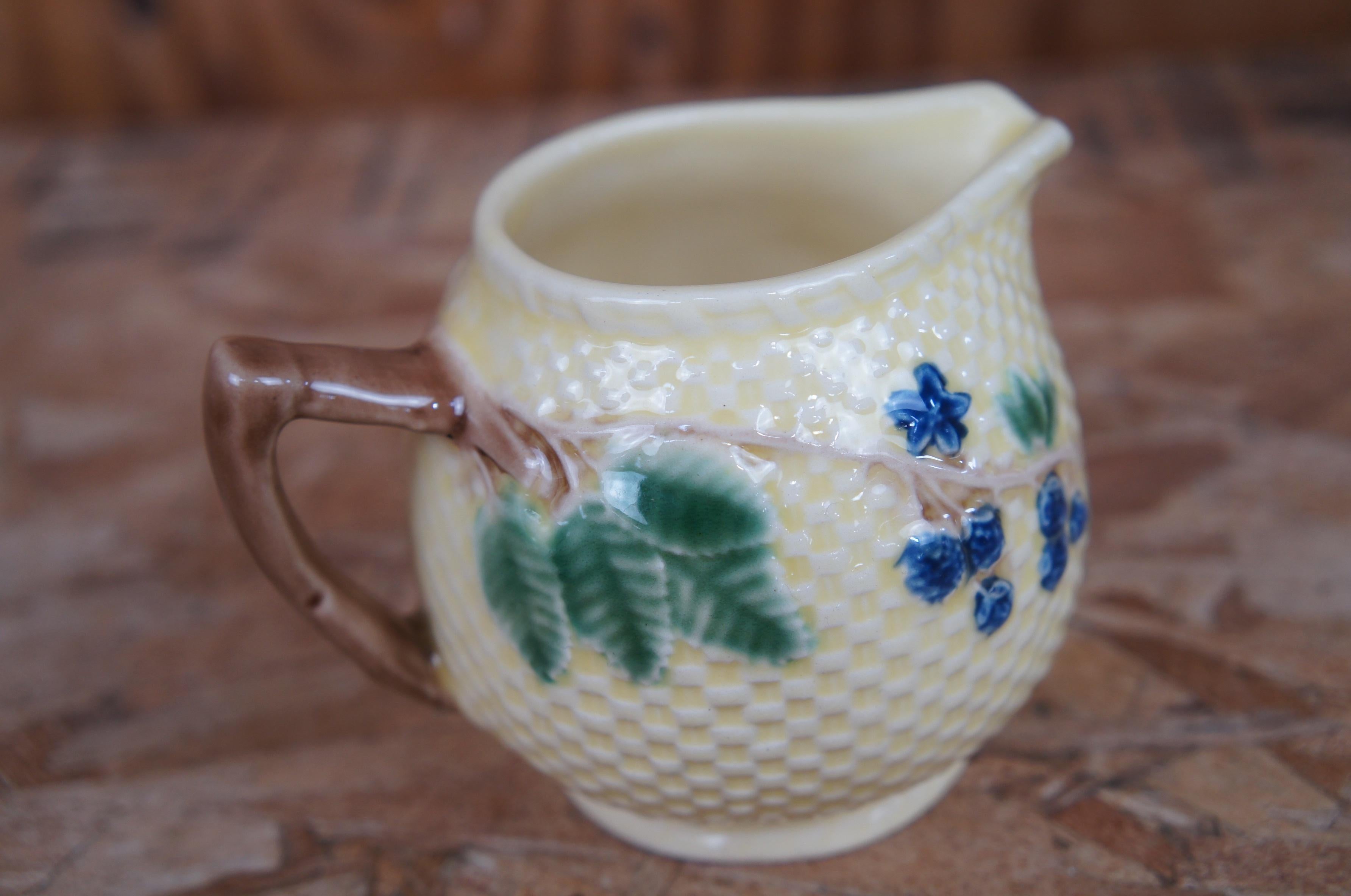 Tiffany and Co Blackberries Basketweave Tea Coffee Pitcher Cream Sugar ...
