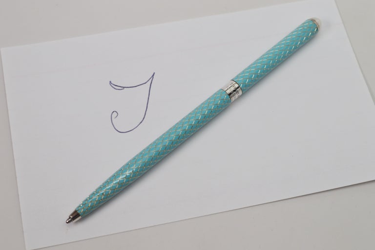 Tiffany and Co. Blue Diamond Structure Ball Point Pen at 1stDibs ...