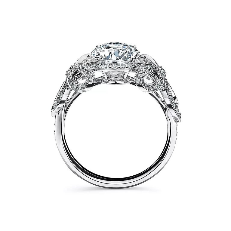 Tiffany and Co. Bow Ribbon Engagement Ring For Sale at 1stDibs